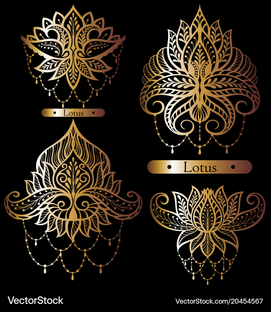 Lotus logo Royalty Free Vector Image - VectorStock