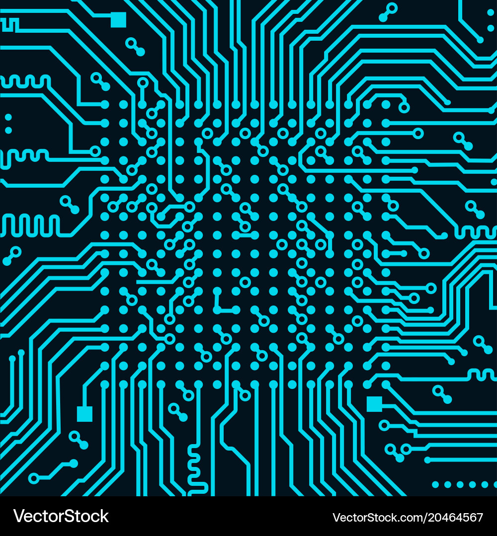 Modern Electronic Circuit Royalty Free Vector Image