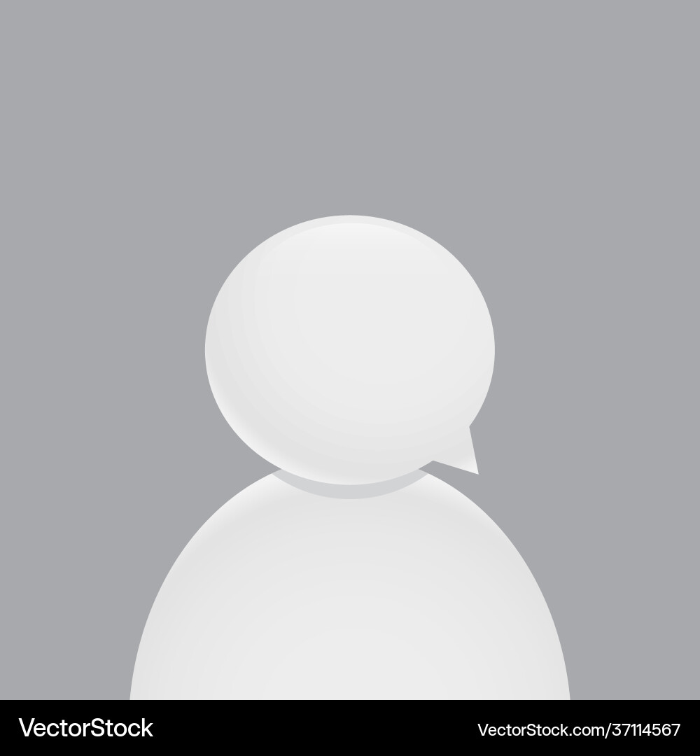 Profile picture placeholder icon design in white Vector Image