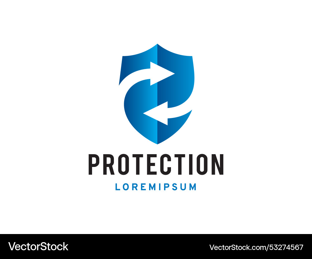 Protection technology logo symbol or icon template