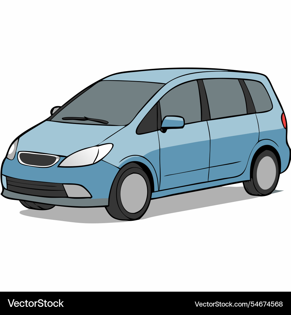 Kia car flat design Royalty Free Vector Image - VectorStock