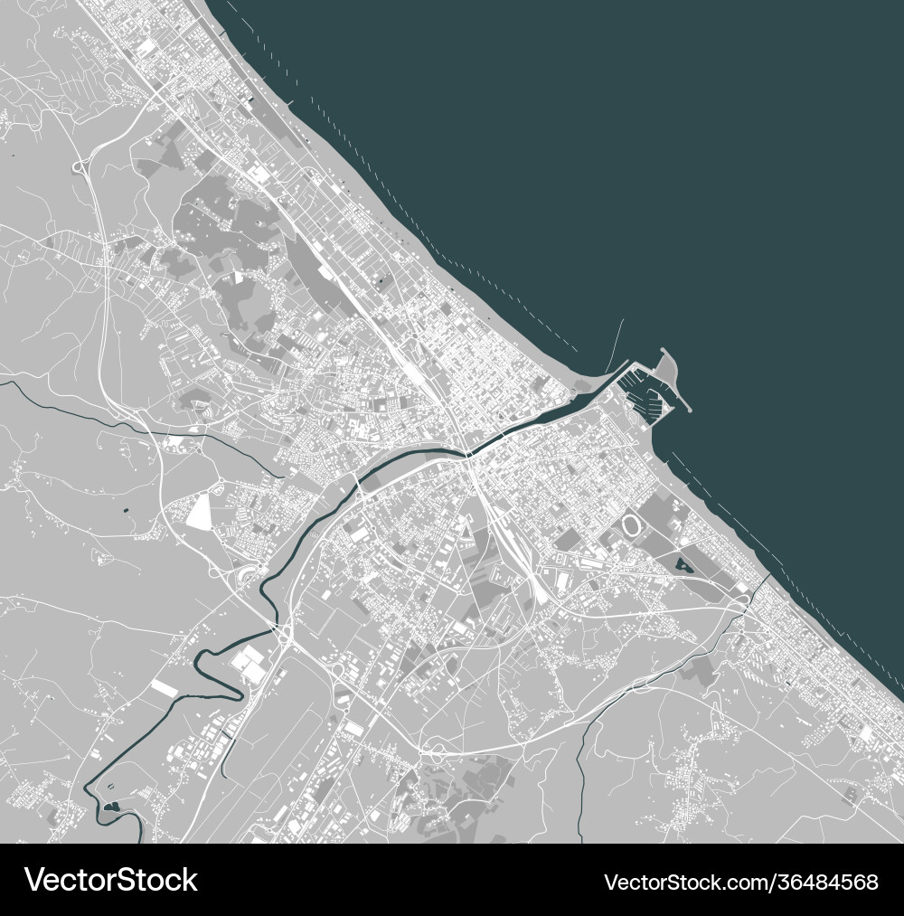 Pescara Italia Map Palm