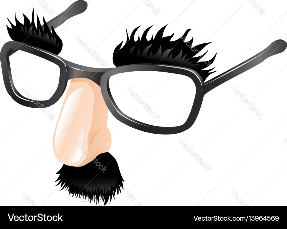 Funny disguise Royalty Free Vector Image - VectorStock
