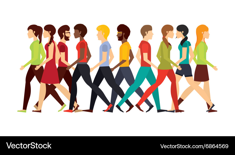 People walking design Royalty Free Vector Image