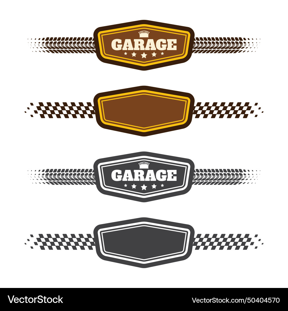 Garage rapair logo Royalty Free Vector Image - VectorStock