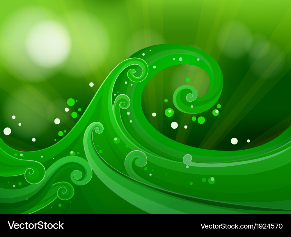 Green gradient design Royalty Free Vector Image