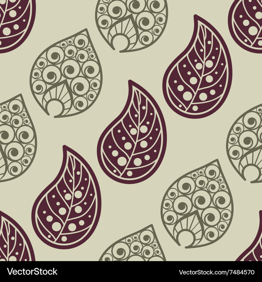 Henna Floral Pattern Royalty Free Vector Image