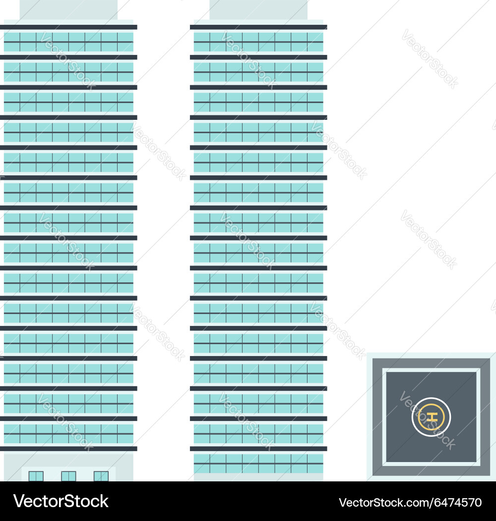 High-rise building - template for creation Vector Image