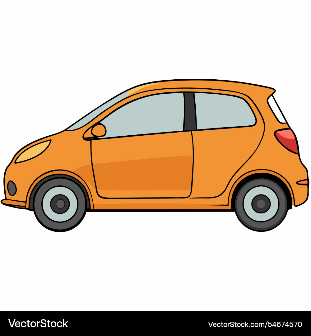 Kia car flat design Royalty Free Vector Image - VectorStock