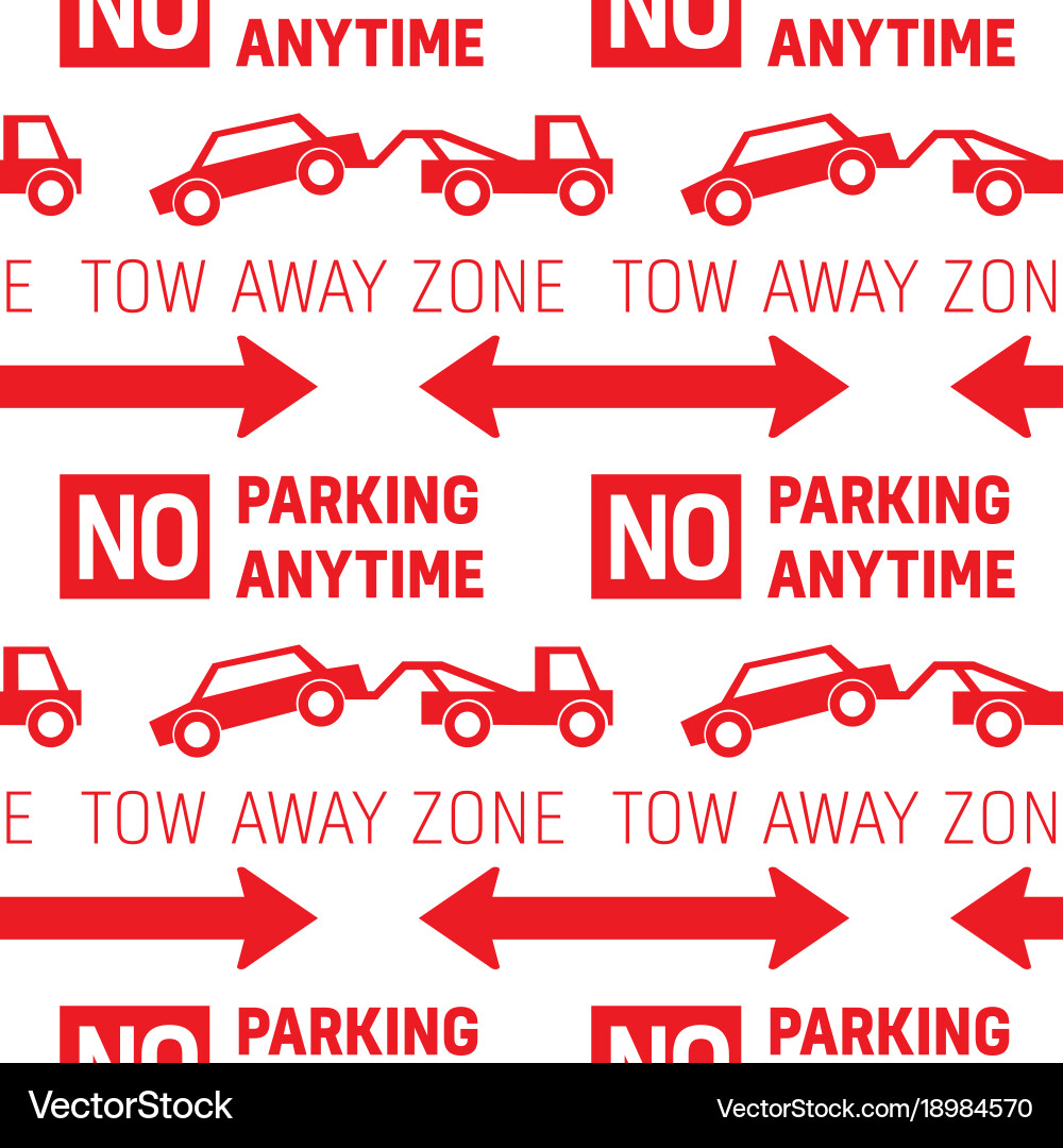 Parking Restriction Road Signs Royalty Free Vector Image
