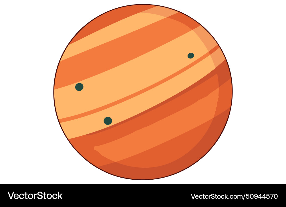 Venus planet space Royalty Free Vector Image - VectorStock