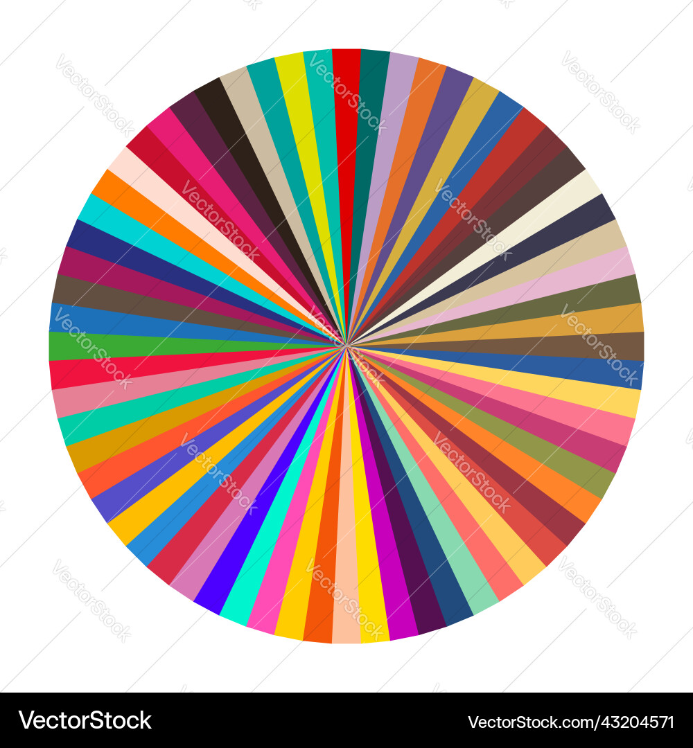 Colorful Color Wheel Palette Royalty Free Vector Image