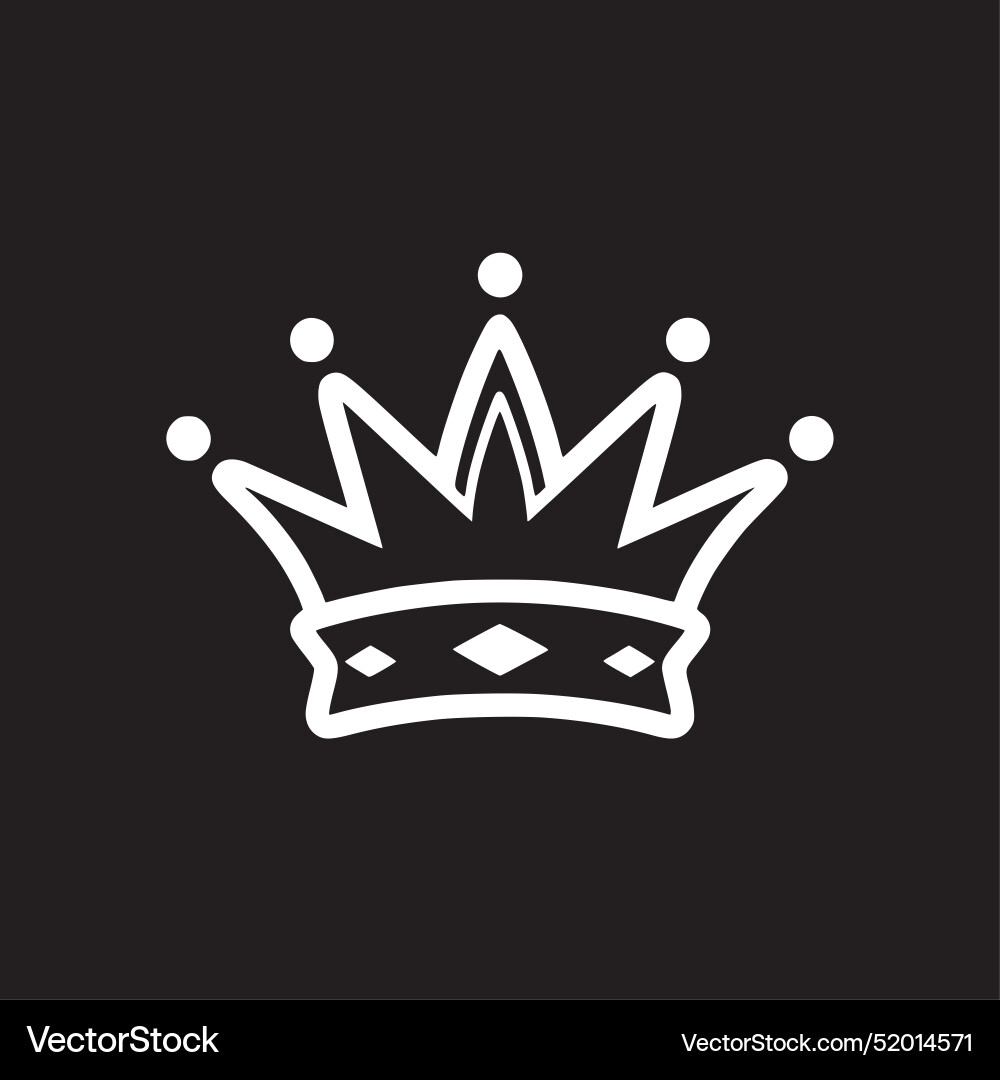 Crown - high quality logo ideal for t-shirt Vector Image