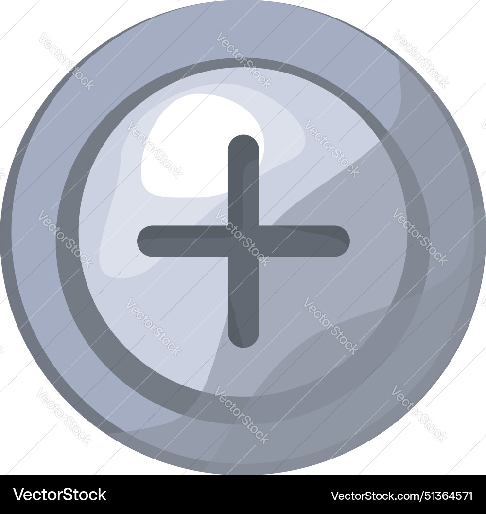 Graphic of a stylized adjustment knob Royalty Free Vector