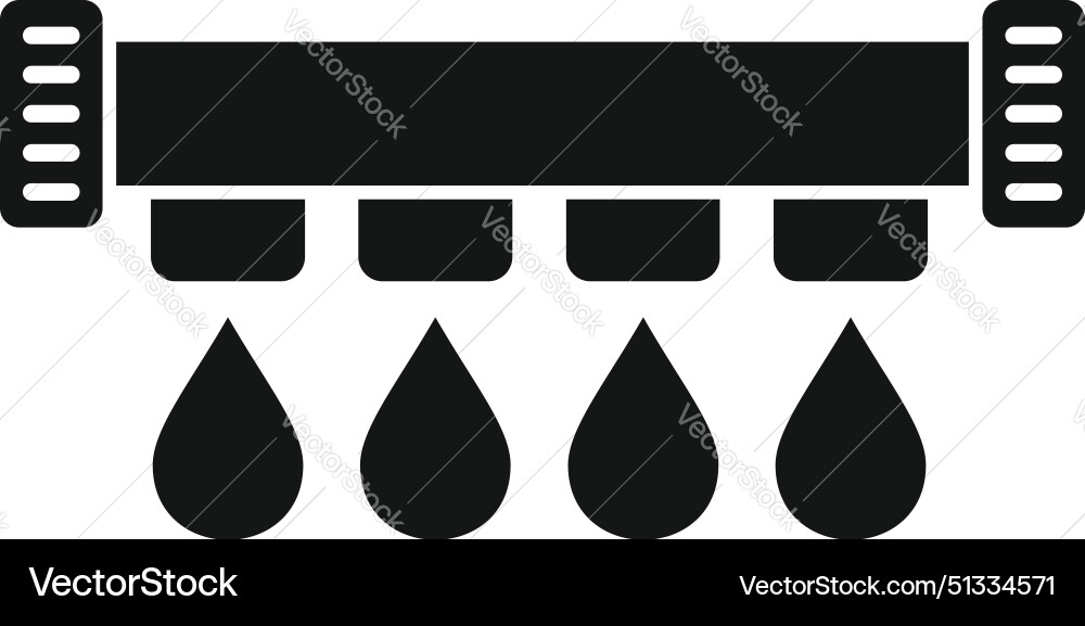 Icon of a drip irrigation system Royalty Free Vector Image