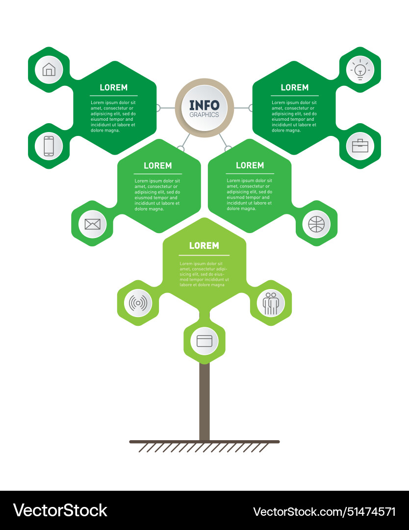 Sustainable development and growth of the eco Vector Image