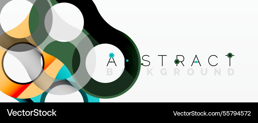 Abstract circle element composition Royalty Free Vector