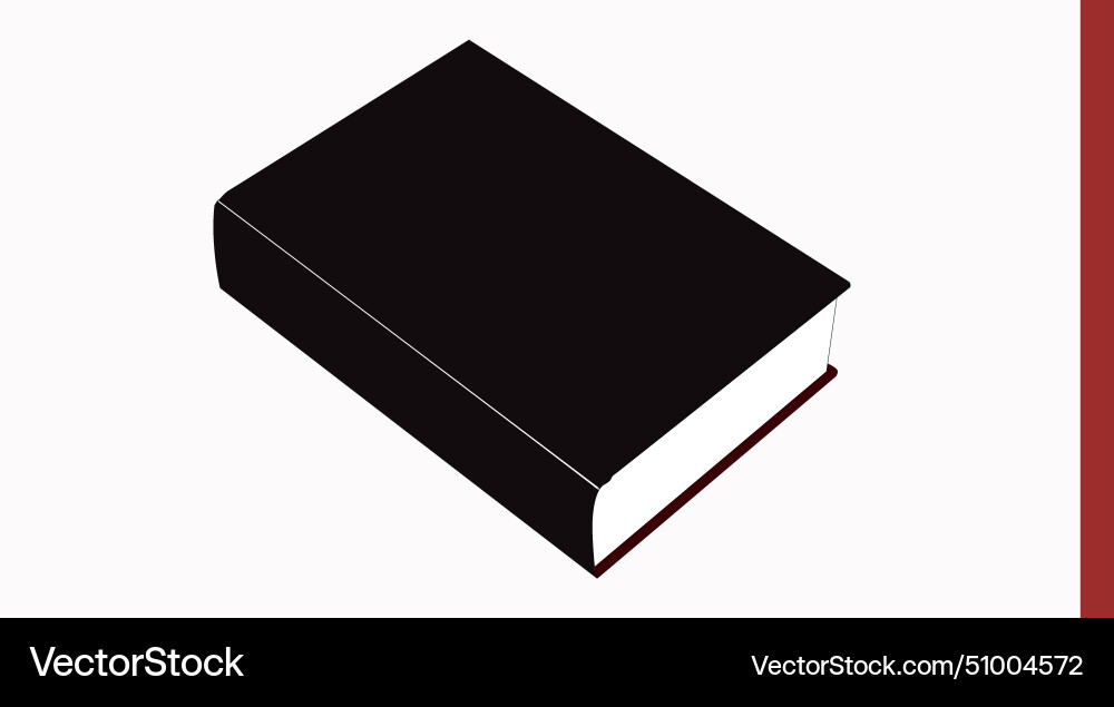 Isolated black and white book icon Royalty Free Vector Image