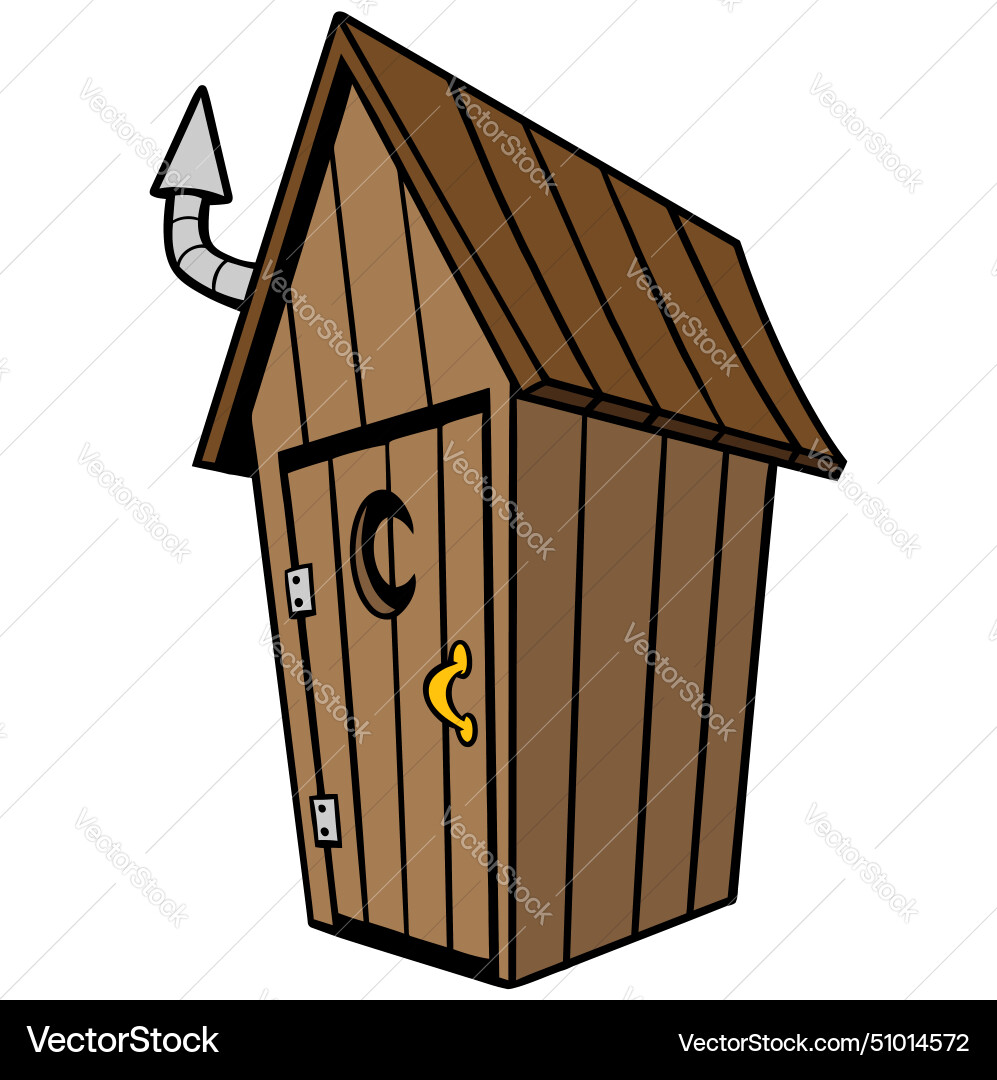 Outhouse Royalty Free Vector Image - VectorStock