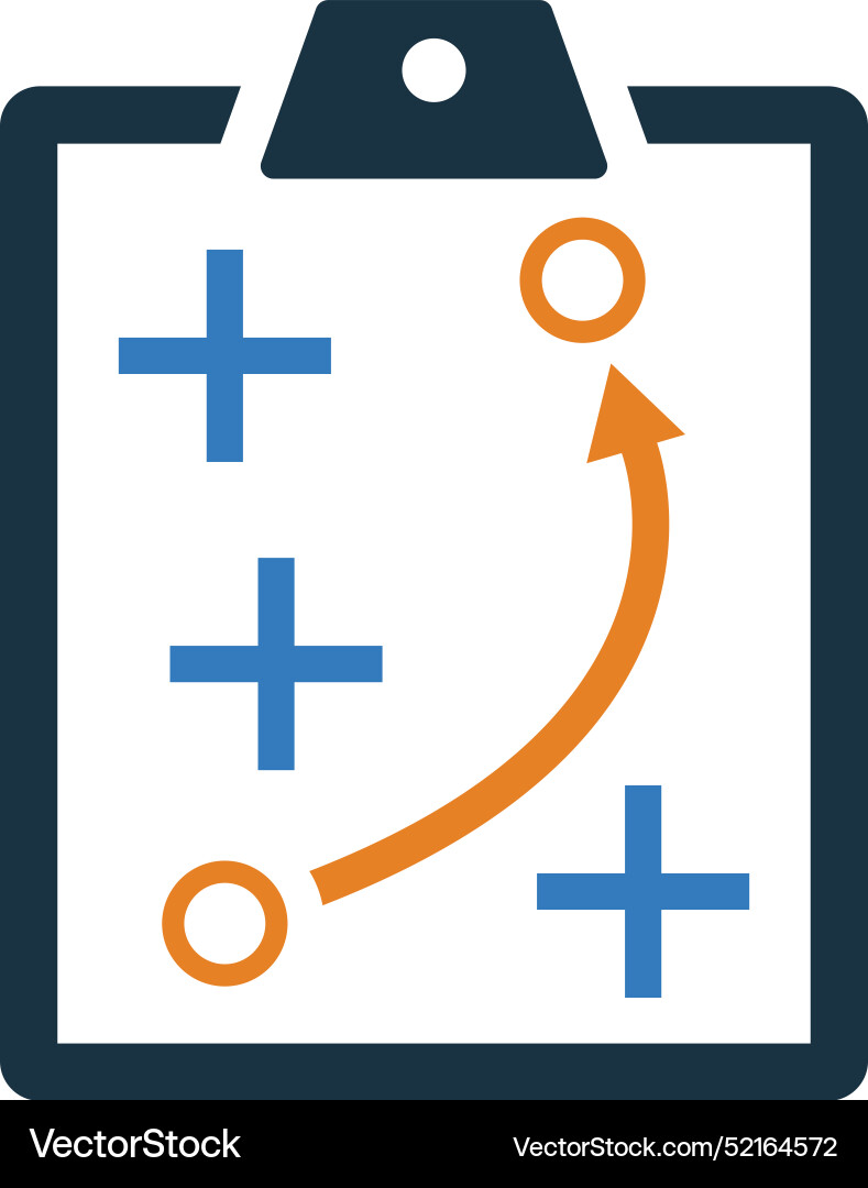 Tactical plan icon Royalty Free Vector Image - VectorStock