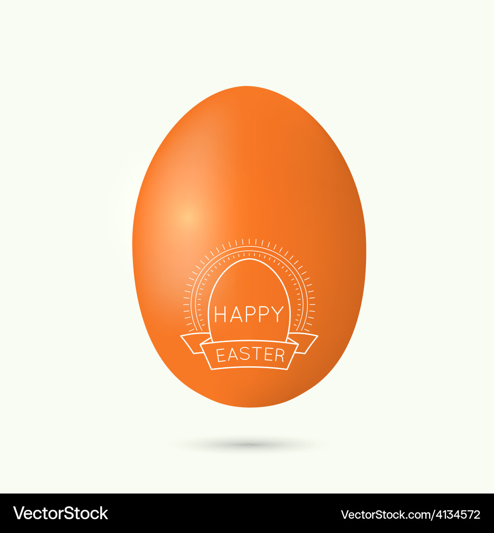 Vintage Easter Deco Egg Royalty Free Vector Image