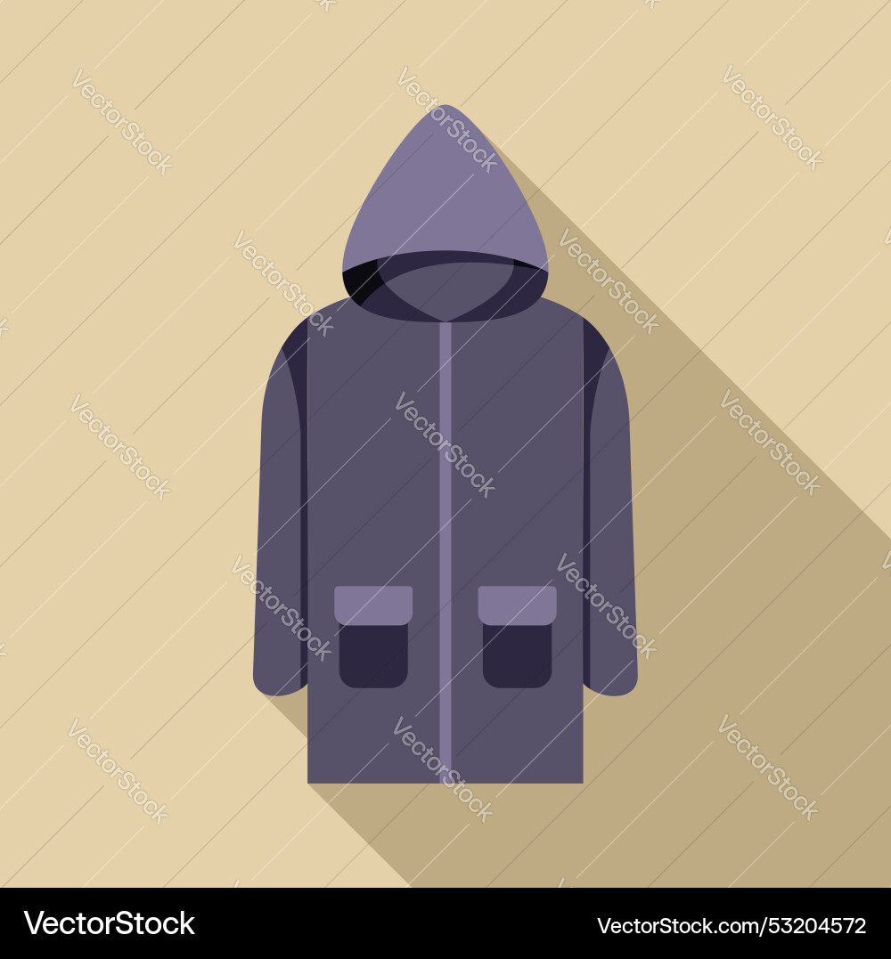 Waterproof raincoat with hood protecting from cold