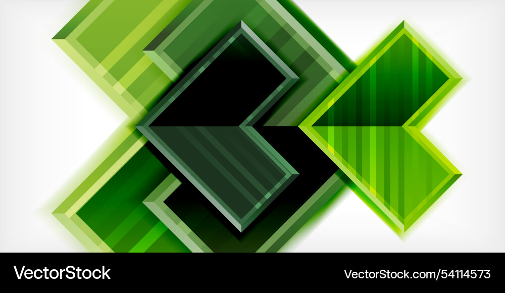 Arrow symbols created with 3d effects and line Vector Image