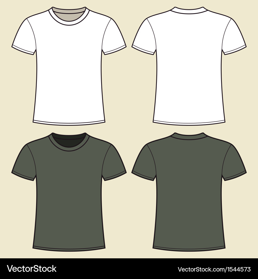 Gray and white t-shirt design template Royalty Free Vector