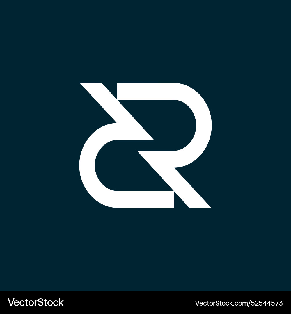 RR Letter Monogram Logo Template Royalty Free Vector Image
