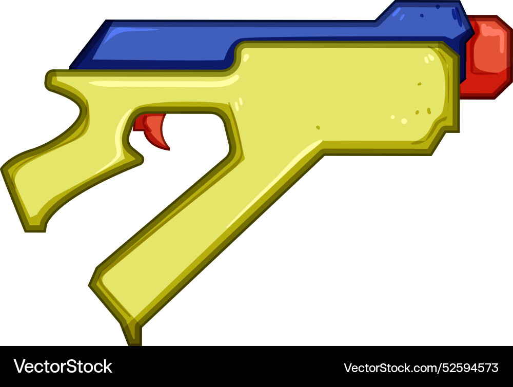 Shot blaster gun cartoon Royalty Free Vector Image