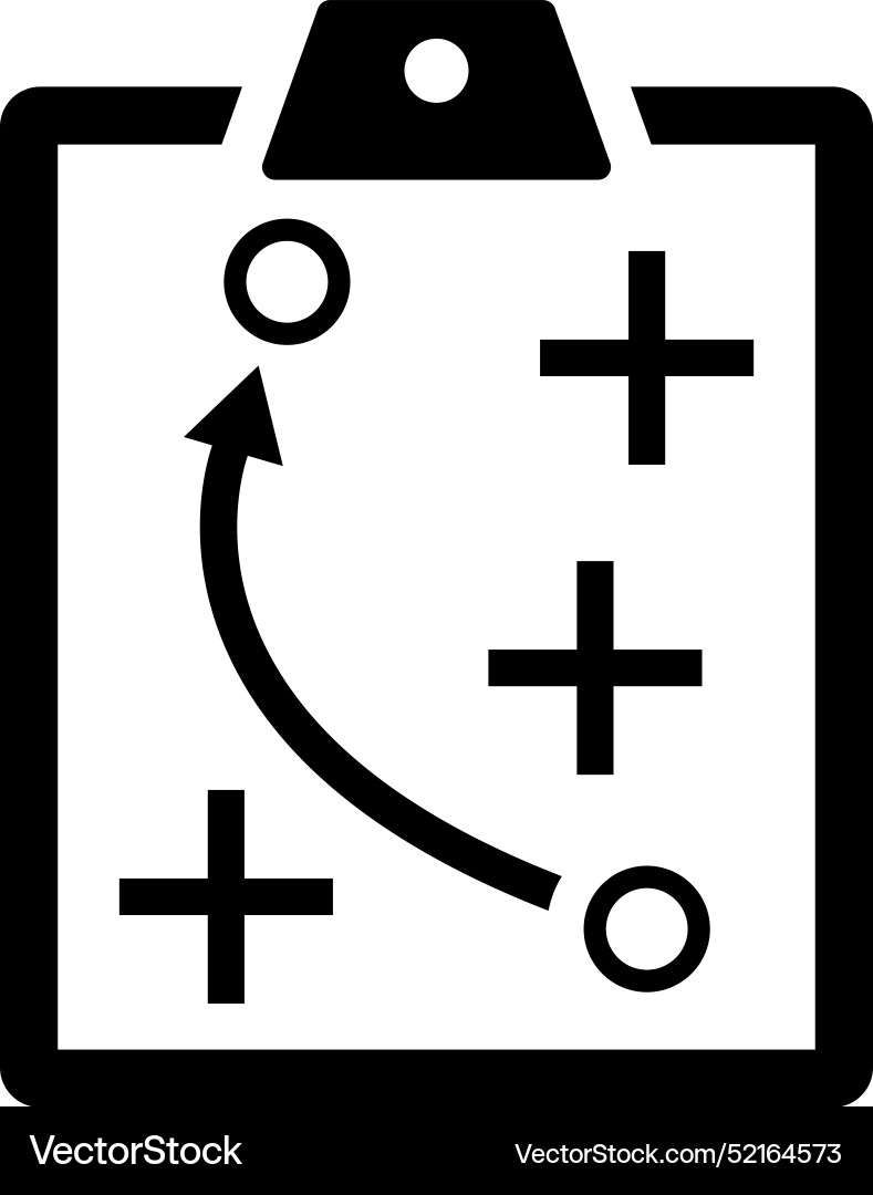 Tactical plan icon Royalty Free Vector Image - VectorStock