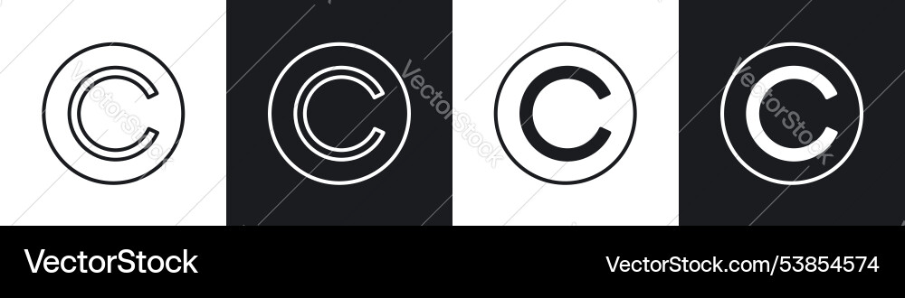 Copyright icon Royalty Free Vector Image - VectorStock