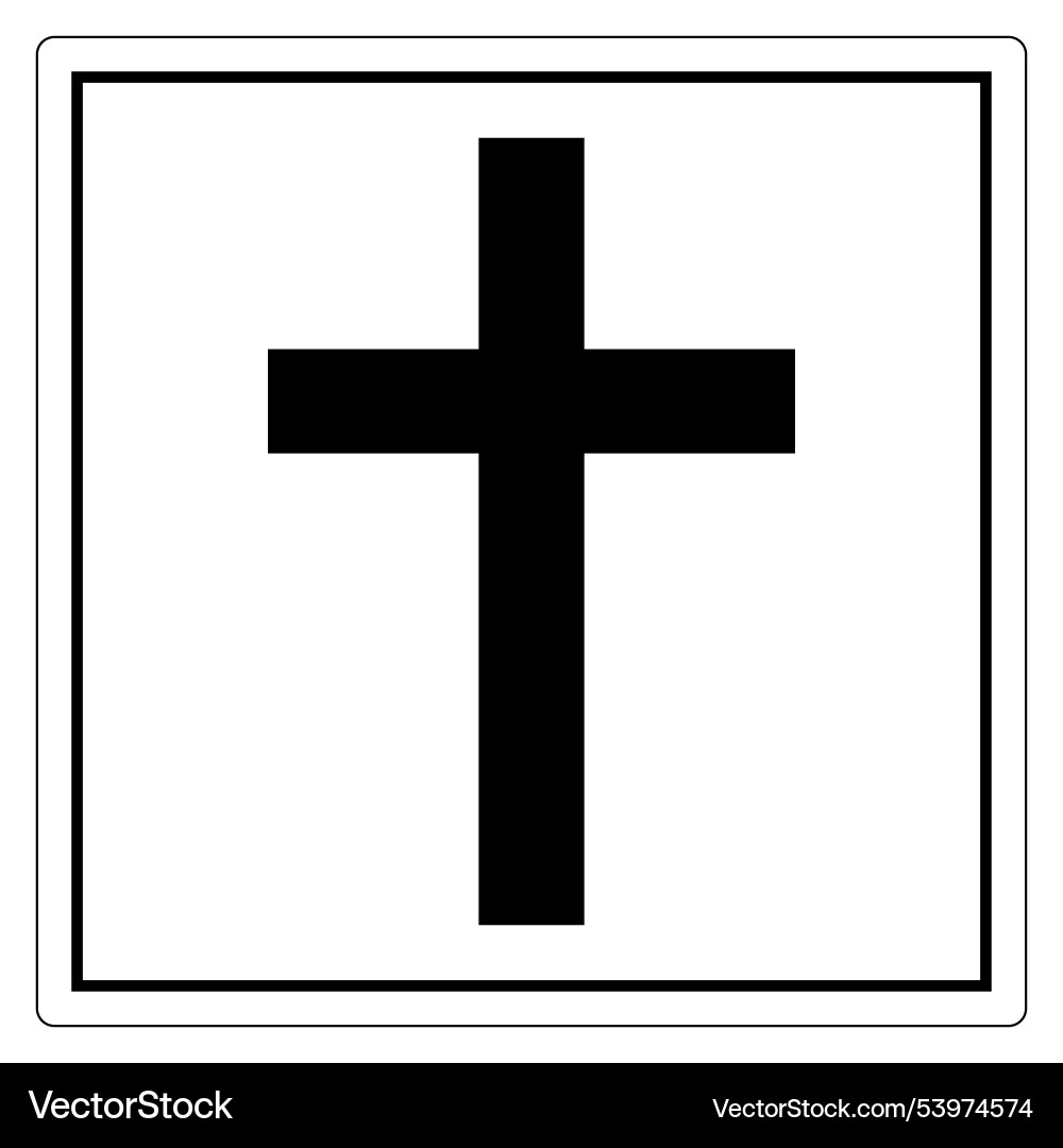 Plain Black Cross