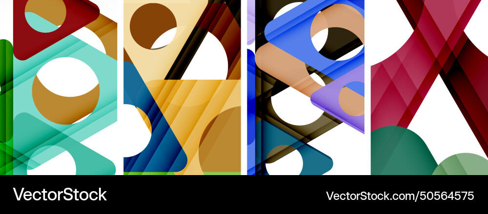 Abstract background set featuring captivating Vector Image