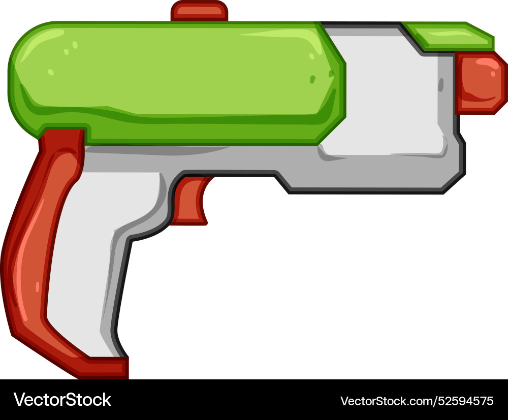 Beam blaster gun cartoon Royalty Free Vector Image