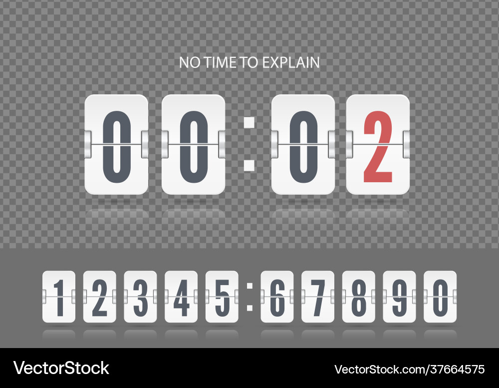 Last second template white Royalty Free Vector Image