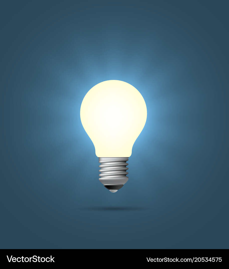 Light bulb Royalty Free Vector Image - VectorStock