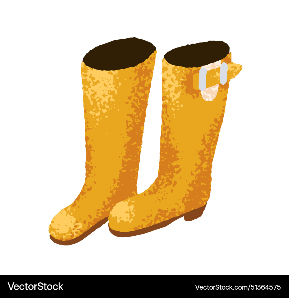 Rubber rain gum boots wellies gumboots pair Vector Image