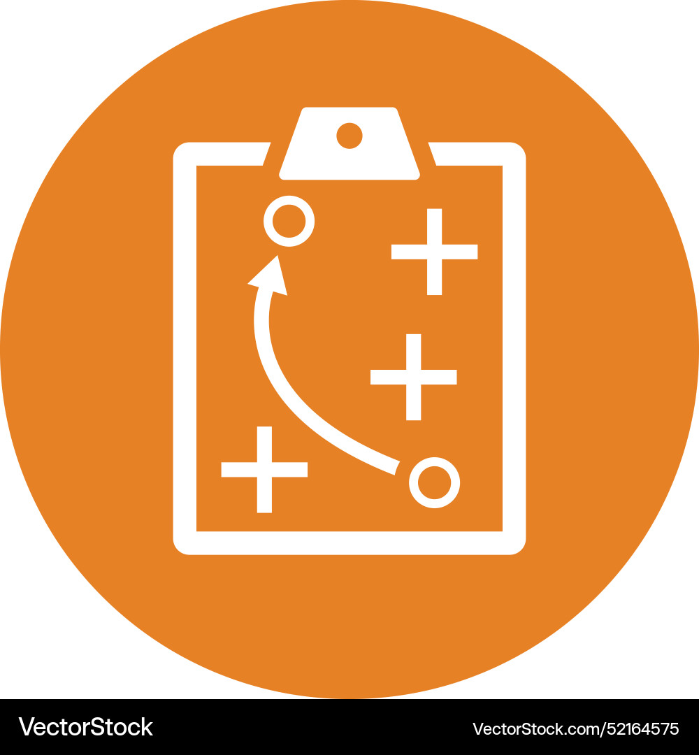 Tactical plan icon Royalty Free Vector Image - VectorStock