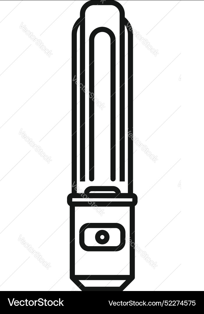 Uv disinfection lamp icon ultraviolet sterilizer Vector Image