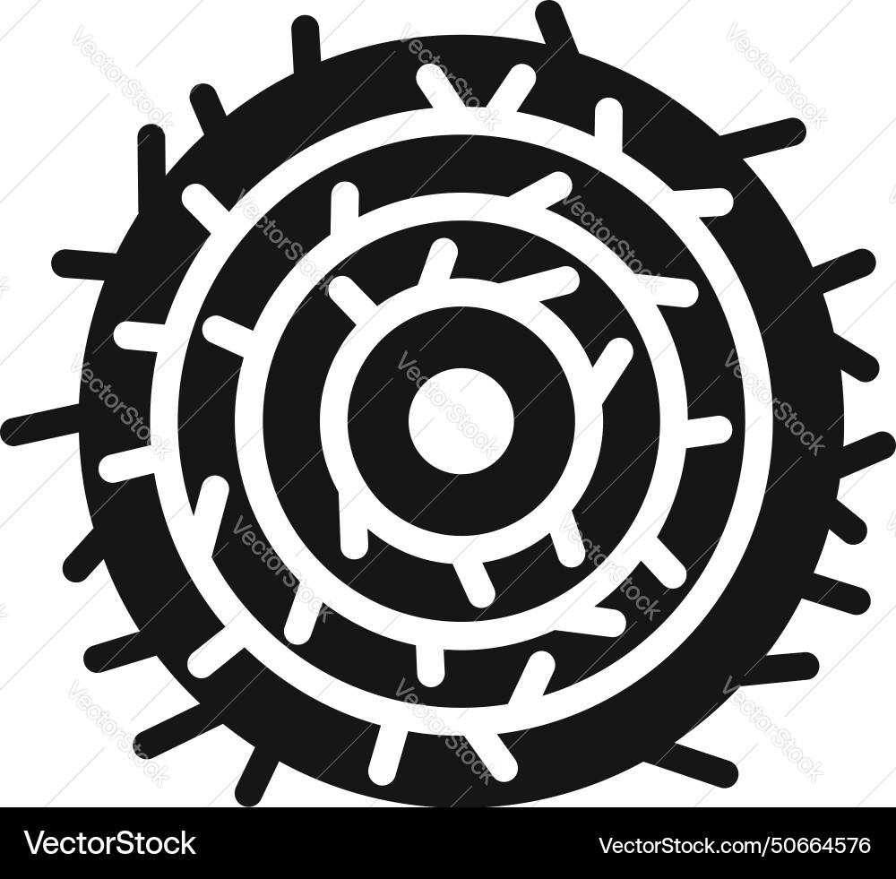 Natural bale hay roll icon simple dried Royalty Free Vector