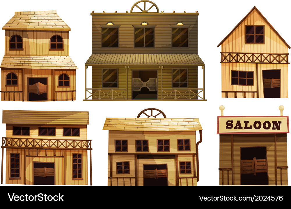 Saloon bars in the west Royalty Free Vector Image