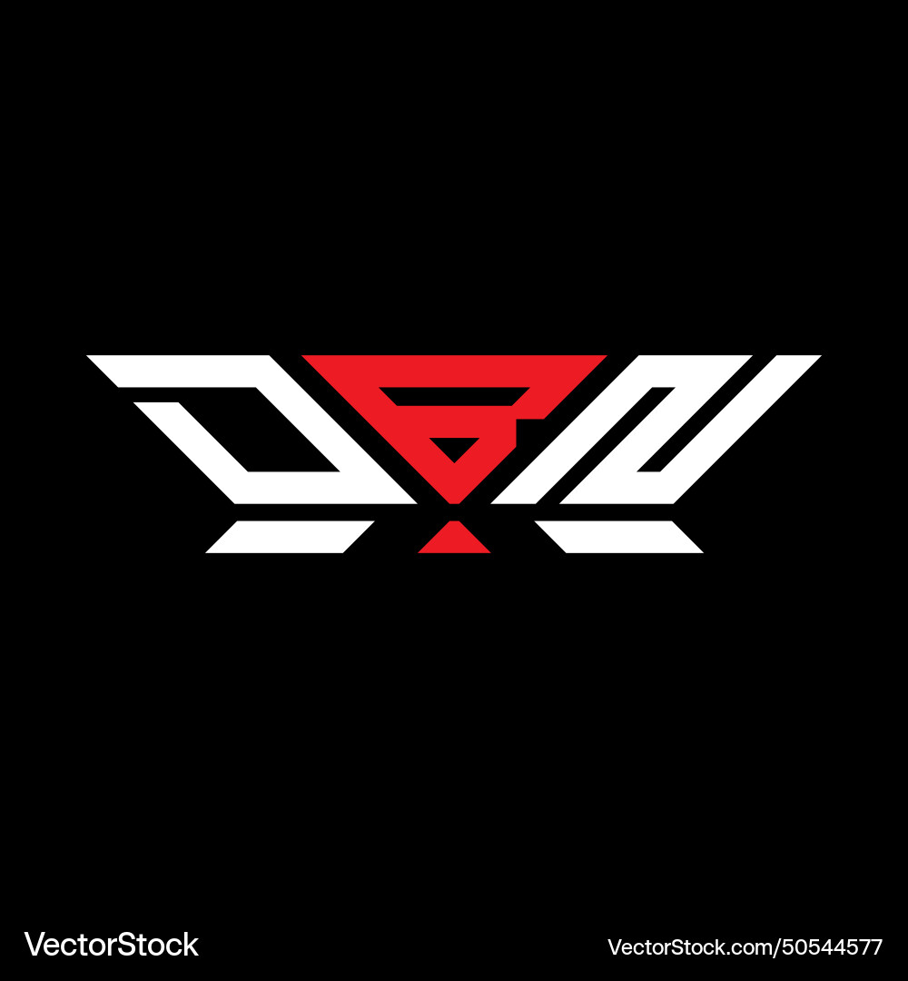 Dbn letter logo design simple and modern Vector Image