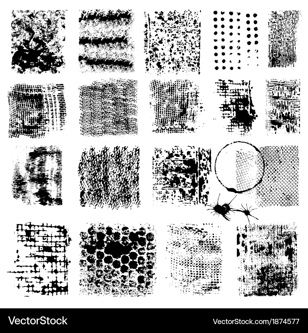 Grunge Texture Collection Royalty Free Vector Image