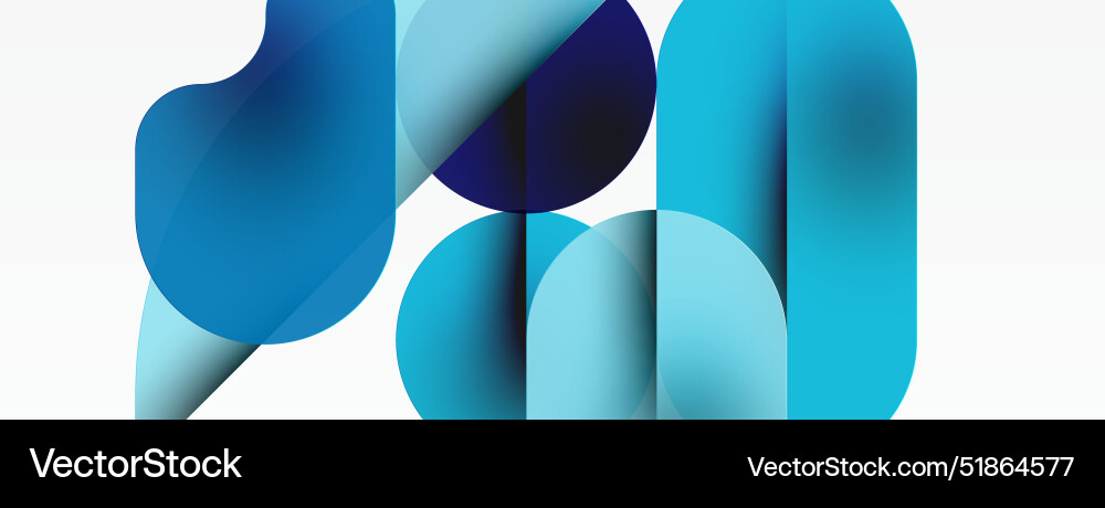 Minimal round shapes geometric abstract background