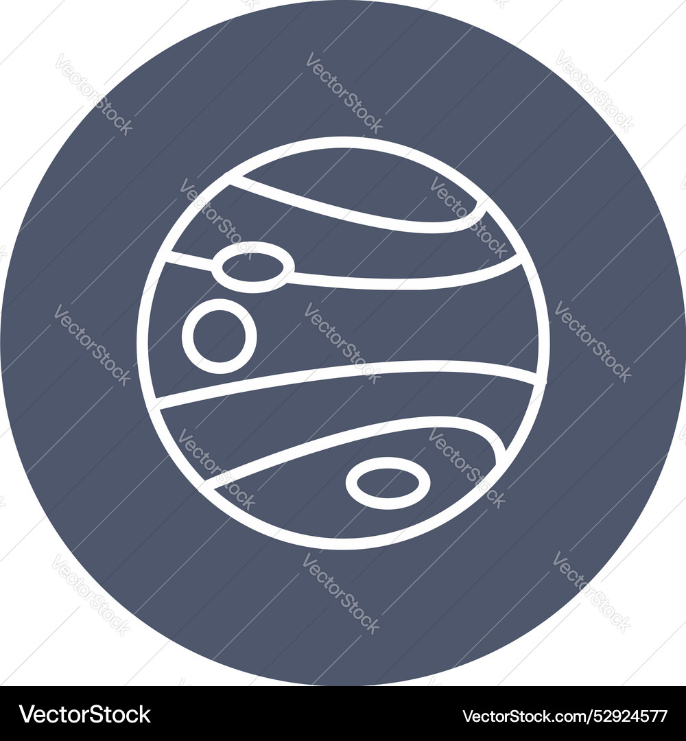 Neptune icon design Royalty Free Vector Image - VectorStock