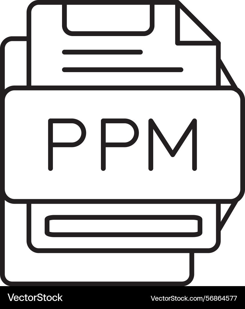 Ppm icon Royalty Free Vector Image - VectorStock