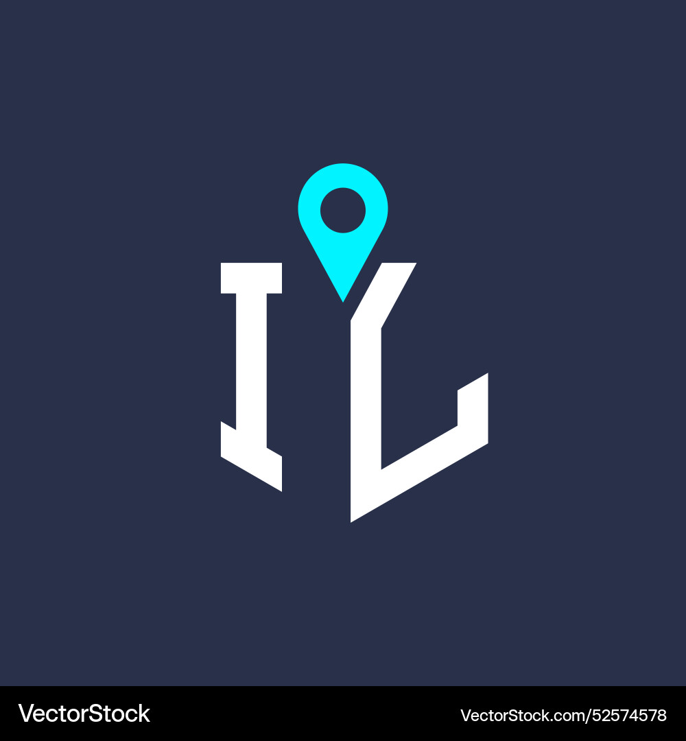 Il location logo design for recruitment Royalty Free Vector