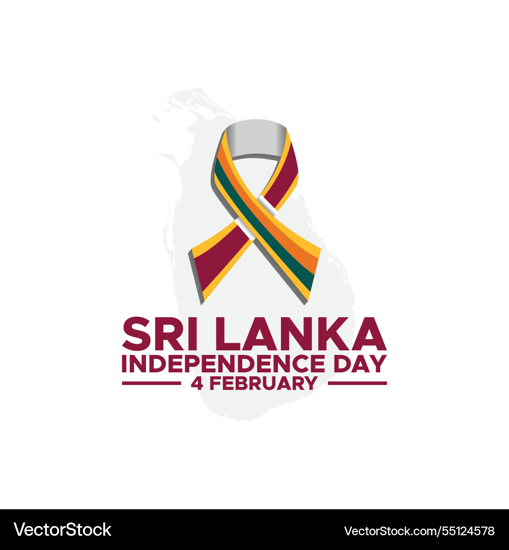 Independence day of sri lanka creative Royalty Free Vector