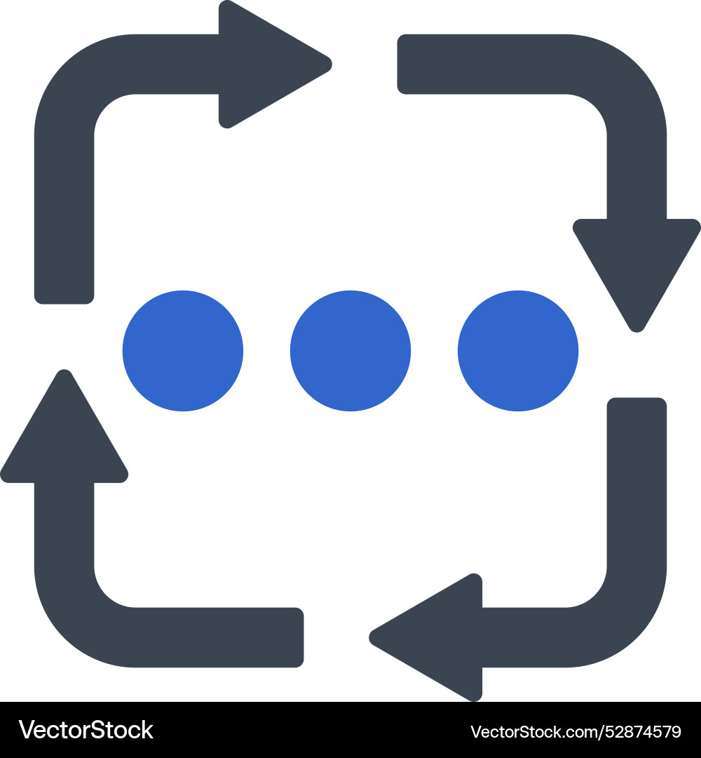 Arrows rotate icon Royalty Free Vector Image - VectorStock